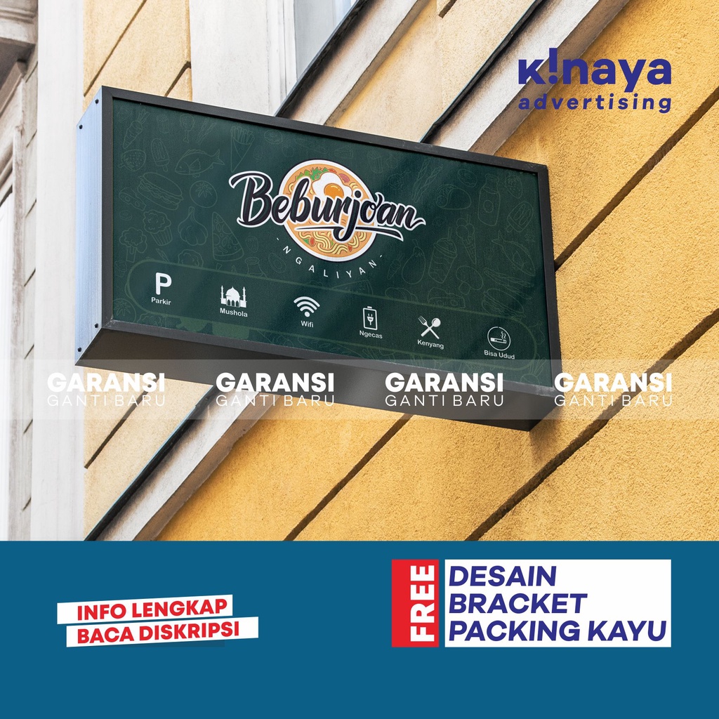 Jual NEON BOX KOTAK 40 x 60 | Shopee Indonesia