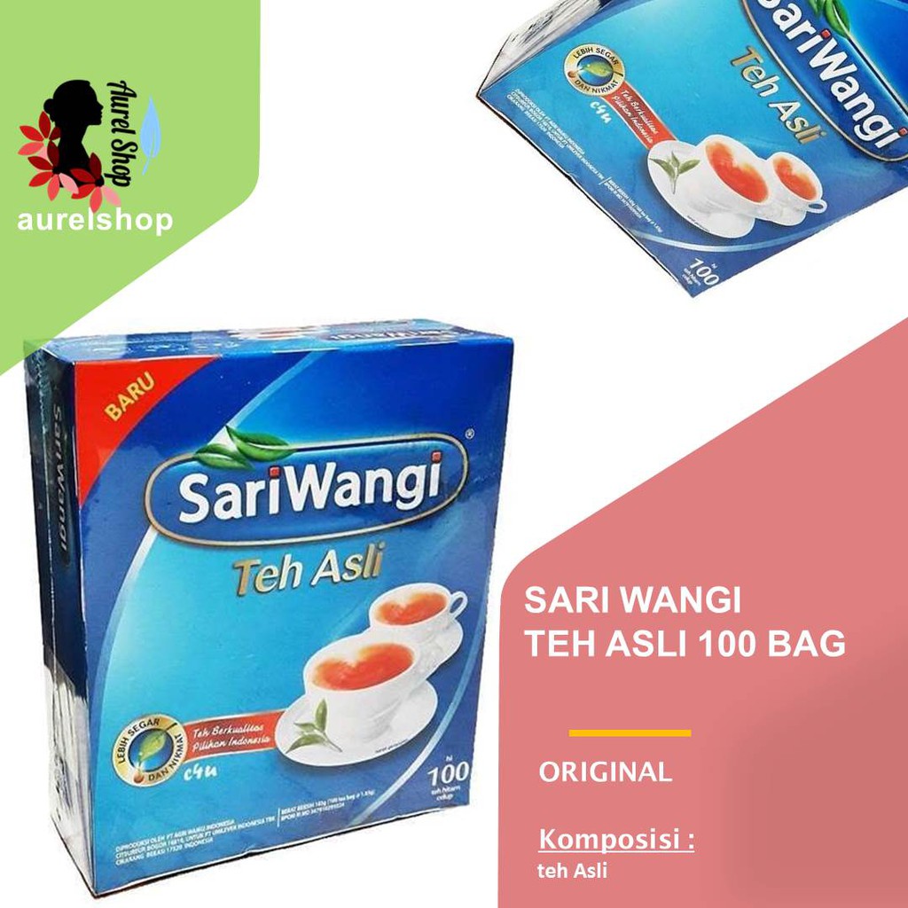 Jual SARI WANGI Teh Wangi Celup kemasan isi 100 bag | Shopee Indonesia