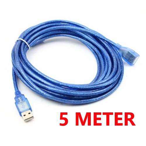 Jual Kabel USB Hub Male Female 2.0 Extension Extention 30cm 1.5m 3m 5m ...