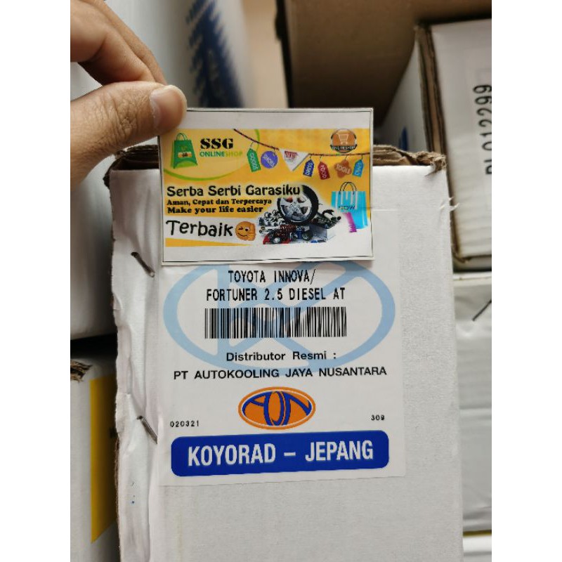Jual Radiator assy koyorad Fortuner Innova diesel matic | Shopee Indonesia