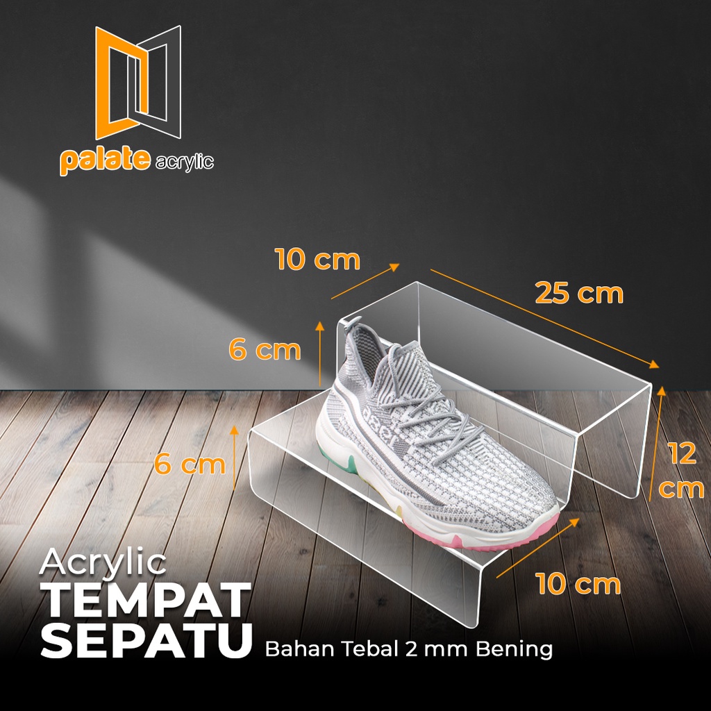 Jual AKRILIK TEMPAT SEPATU / ACRYLIC DISPLAY SEPATU / AKRILIK DISPLAY ...