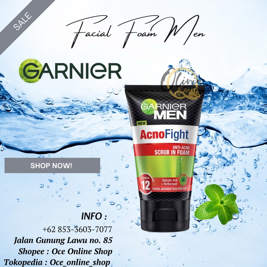 Jual Garnier Men Acno Fight 100ml | Shopee Indonesia