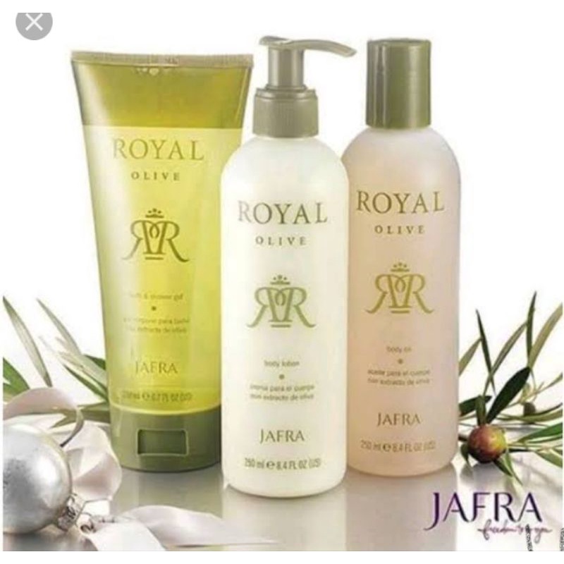 Jual spa royal olive shower gel 200ml/ body oil 200ml / body lotion ...