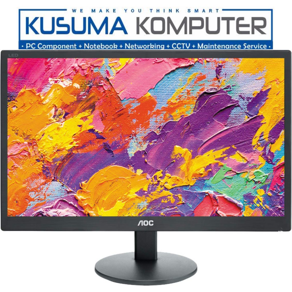 Jual LED Monitor AOC E970SW 18.5" - Hitam | Shopee Indonesia