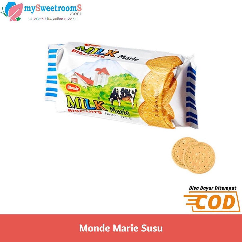 Jual Monde Milk Marie Biscuit / Biskuit Marie Susu 125gr MPasi Bayi ...