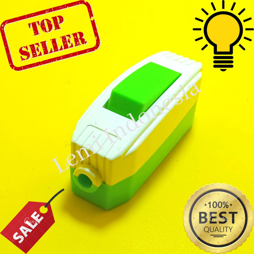 Jual MATSUI Saklar Gantung / Saklar Lampu / Saklar on off Putih Hijau ...