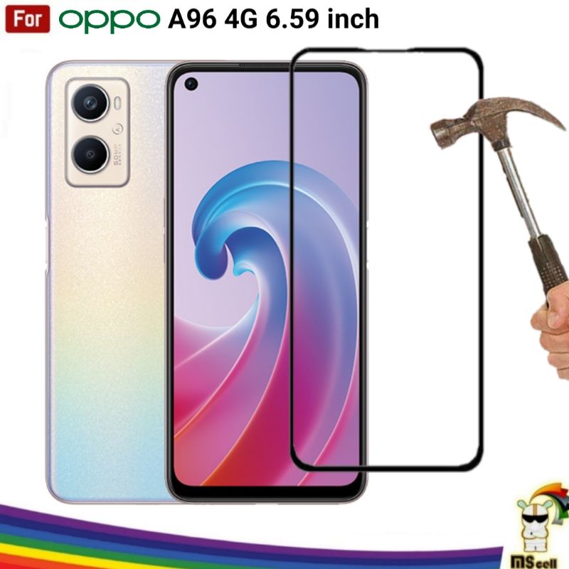 Jual Tempered Glass Oppo A96 Full Cover - Tg Opo A 96 4G Warna 9D 9H ...