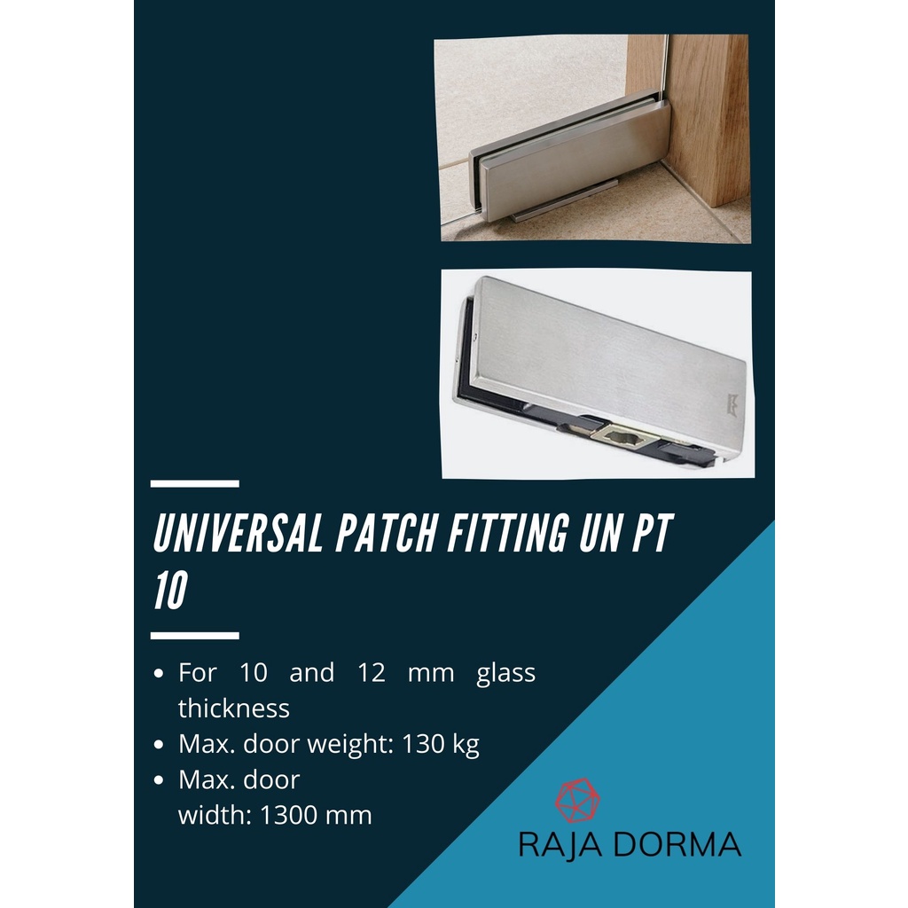 Jual Dorma Patch Fitting UN Universal PT10 PT 10 Pintu Kaca | Shopee ...
