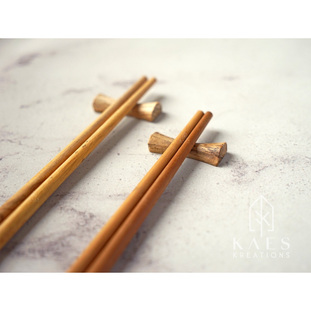 Jual PINN Sumpit Kayu Jati 22cm / Sumpit Makan Tatakan Sumpit / Wooden ...