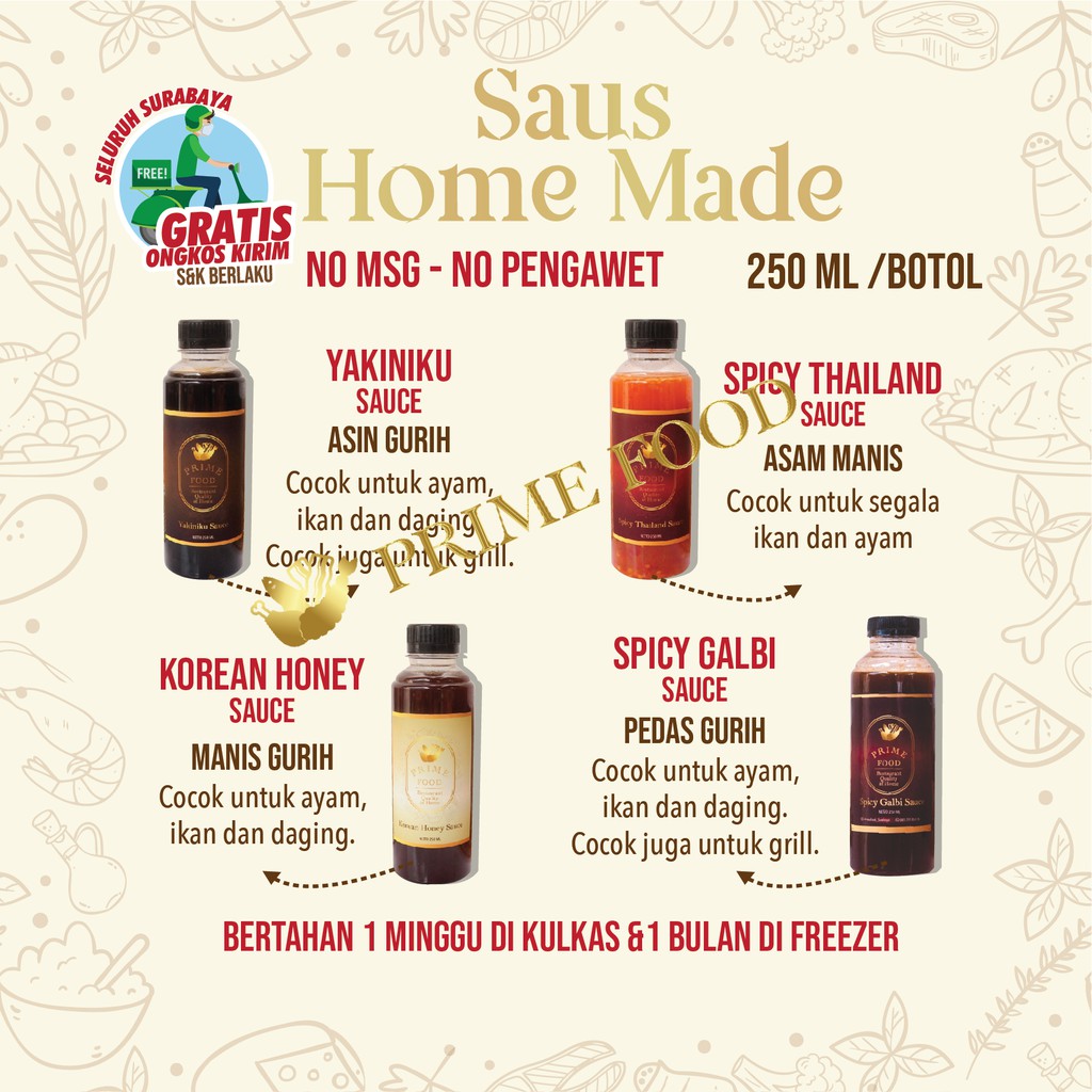Jual Saus yakiniku galbi Home Made Grill No MSG Korean honey MM0016 bbq ...