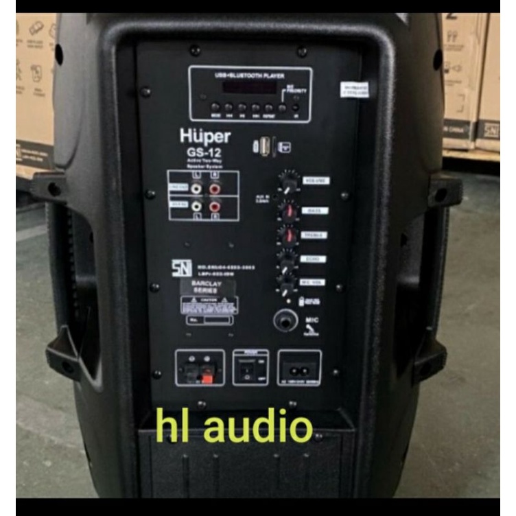 Jual MEETING PORTABLE HUPER GS-12 ORIGINAL 12 INCH BLUETOOTH FREE 2 MIC ...