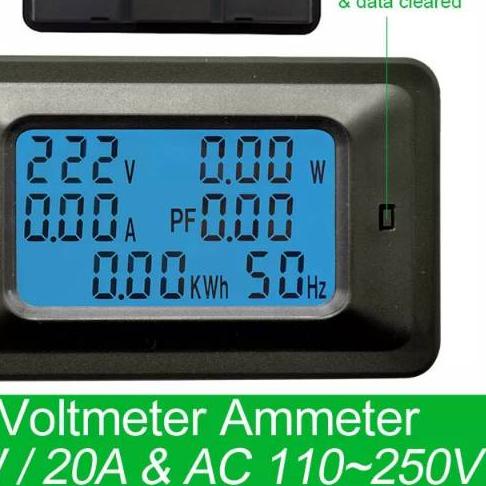 Jual AC WATTMETER 220v 220volt 20A 100A watt meter voltmeter ammeter ...