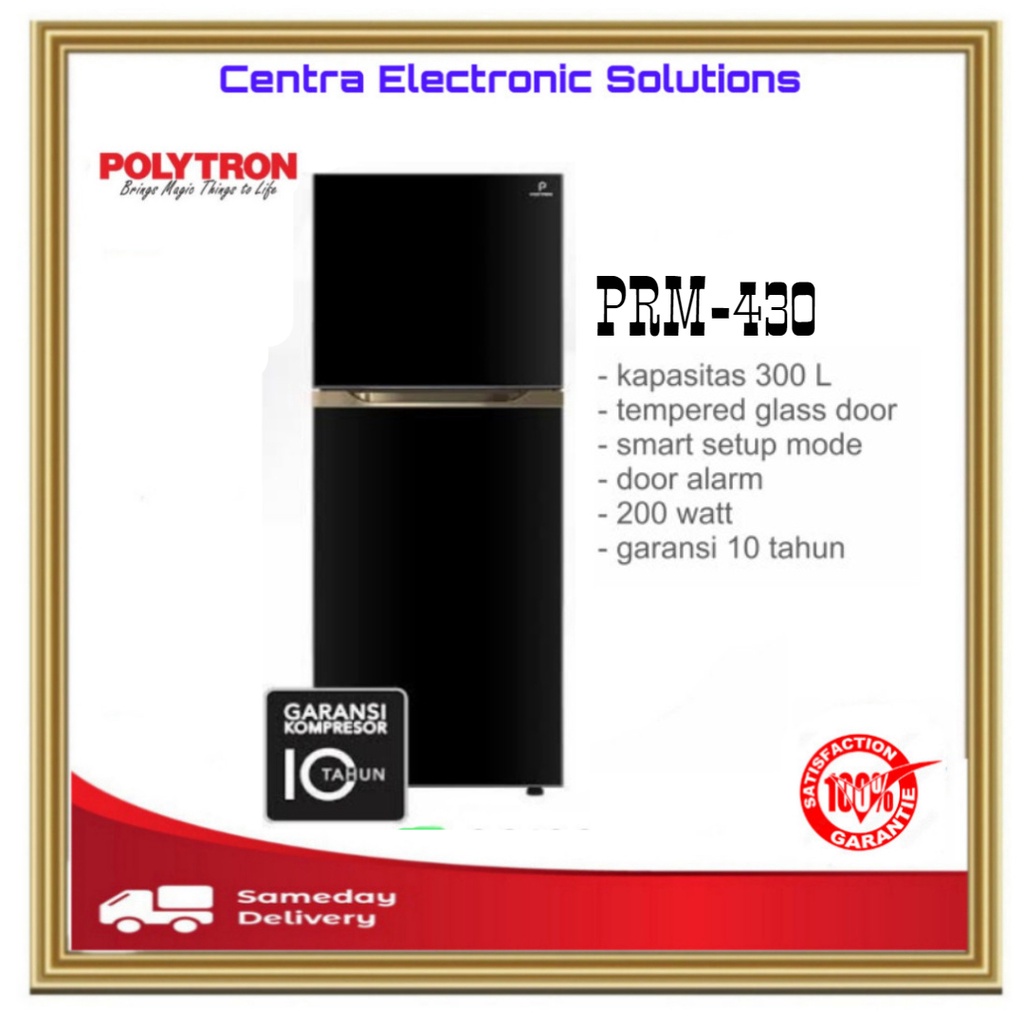 Jual Polytron Kulkas 2 Pintu PRM 430X / 430 X Belleza Big Liter ...