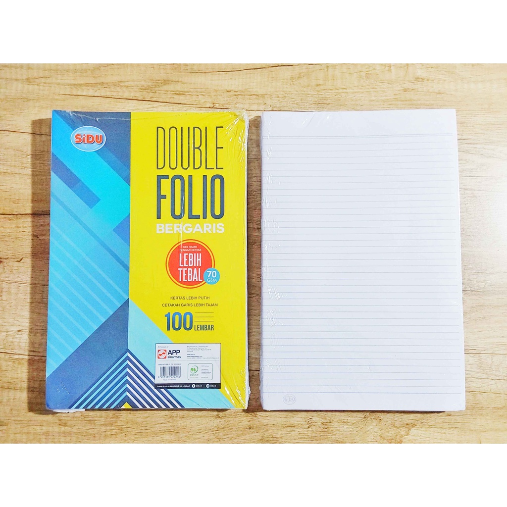 Jual (PAK) Kertas Double Folio Bergaris Sidu / Double Folio Sidu 100 ...