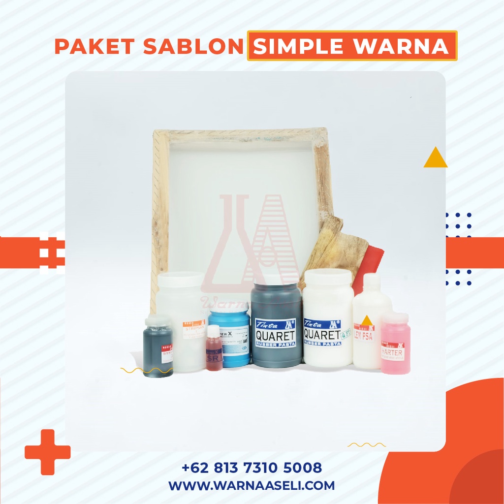 Jual Paket Sablon Simple Warna Untuk Pemula | Shopee Indonesia