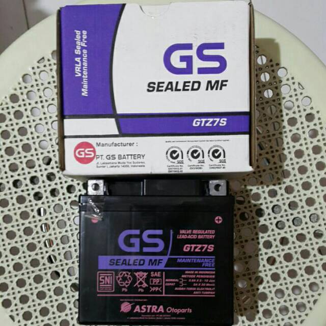 Jual Aki Kering GS ASTRA GTZ7S Satria FU 12v 6A | Shopee Indonesia