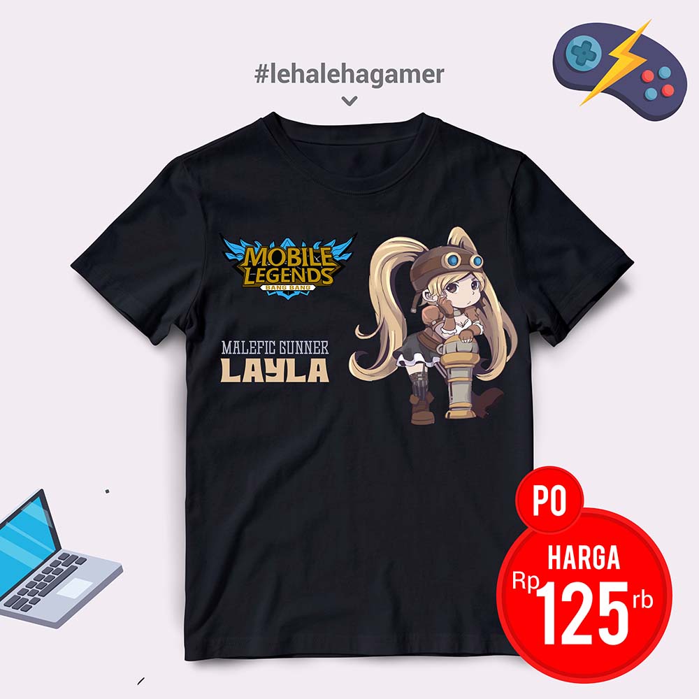 Jual Kaos Mobile Legend / Kaos ML / Kaos Gaming / Baju Mobile Legend ...