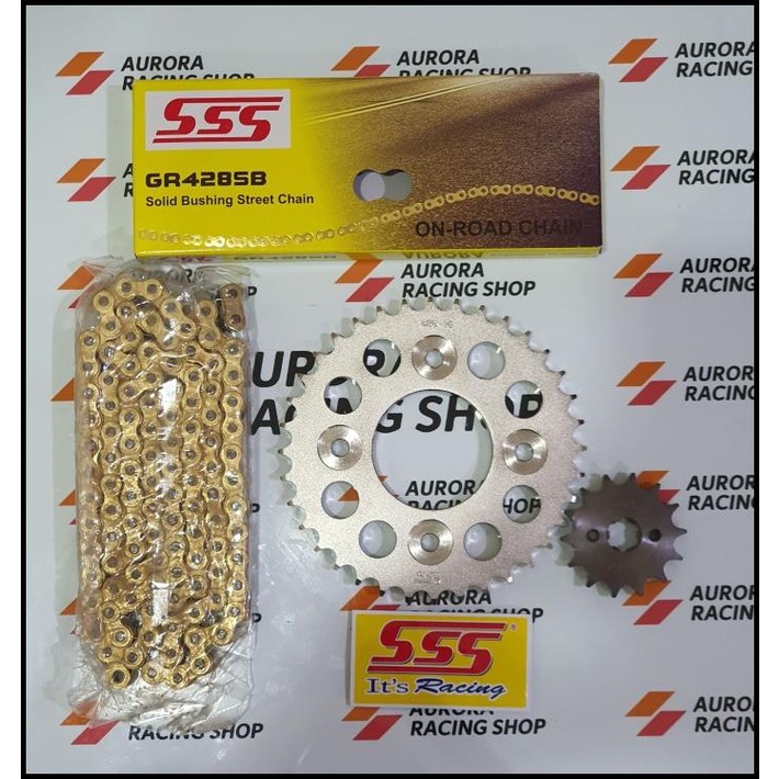 Jual Gear Set Sss 428 Supra X 125 - Fit New - Blade New - Revo Absolute ...