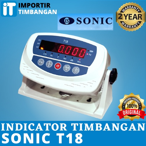 Jual INDICATOR TIMBANGAN DIGITAL SONIC T18 New Original Garansi | Shopee Indonesia
