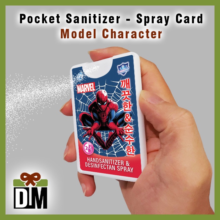 Jual Hand Sanitizer Kartu Model Character 2 in 1 Sanitasi dan ...