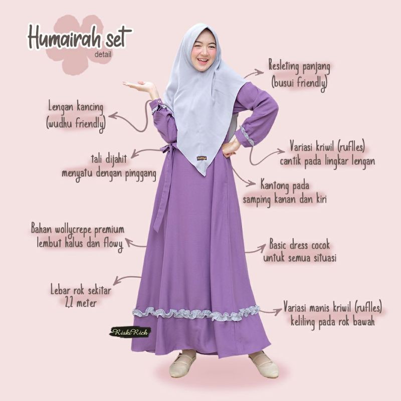 Jual Humairah Set by Riskirich (Ready Stok) | Shopee Indonesia