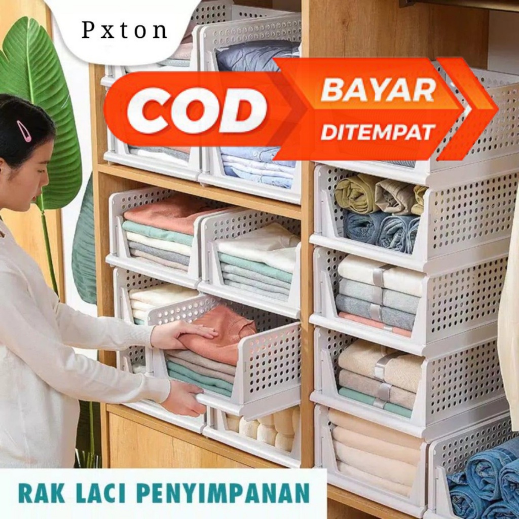 Jual RAK LACI LIPAT / STORAGE BOX / RAK PAKAIAN SUSUN / Lemari pakaian ...