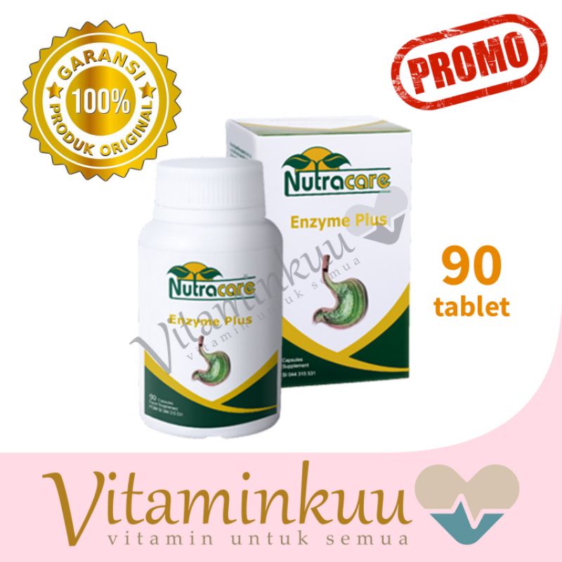Jual NUTRACARE ENZYME PLUS isi 90 kapsul untuk asam lambung / maag / gerd | Shopee Indonesia