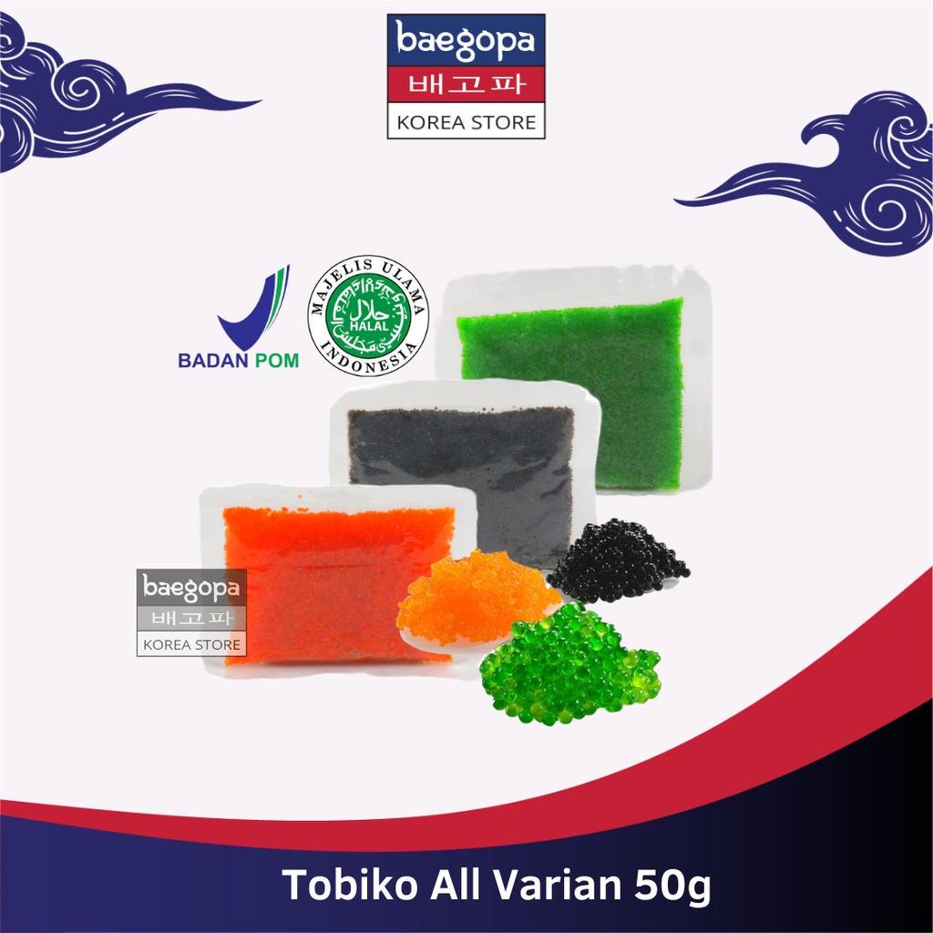 Jual TOBIKO Orange Premium 50 g Halal│Telur Ikan Terbang Oren Berbumbu ...