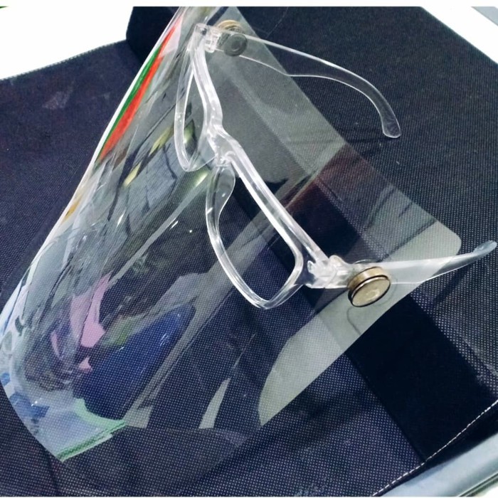 Jual Face Shield Kacamata FULL FRAME / APD Pelindung Wajah Kacamata ...