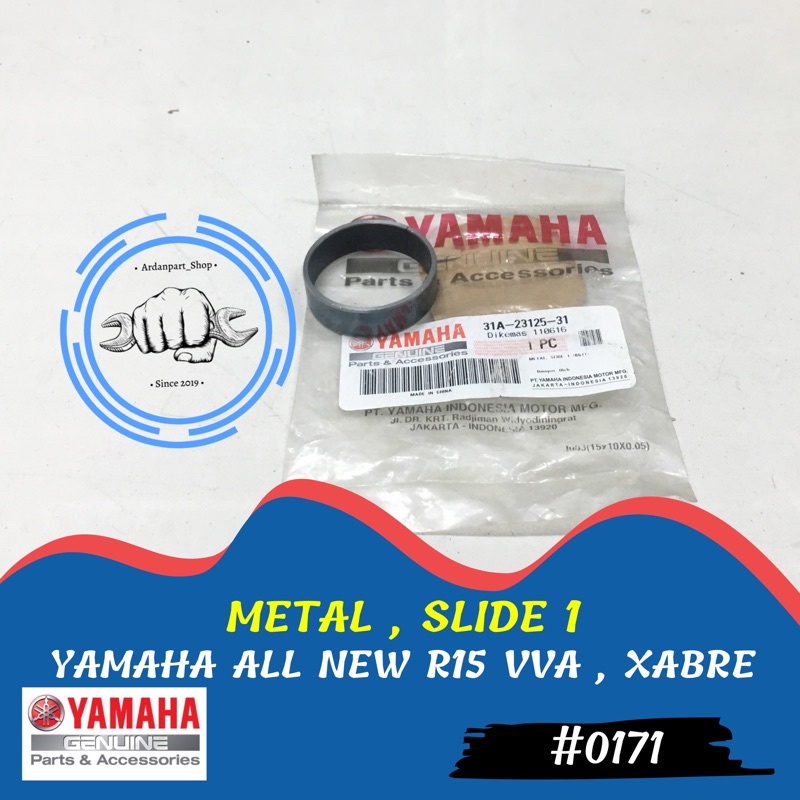 Jual METAL , SLIDE 1 ALL NEW R15 V3 . XABRE ORIGINAL YAMAHA | Shopee ...