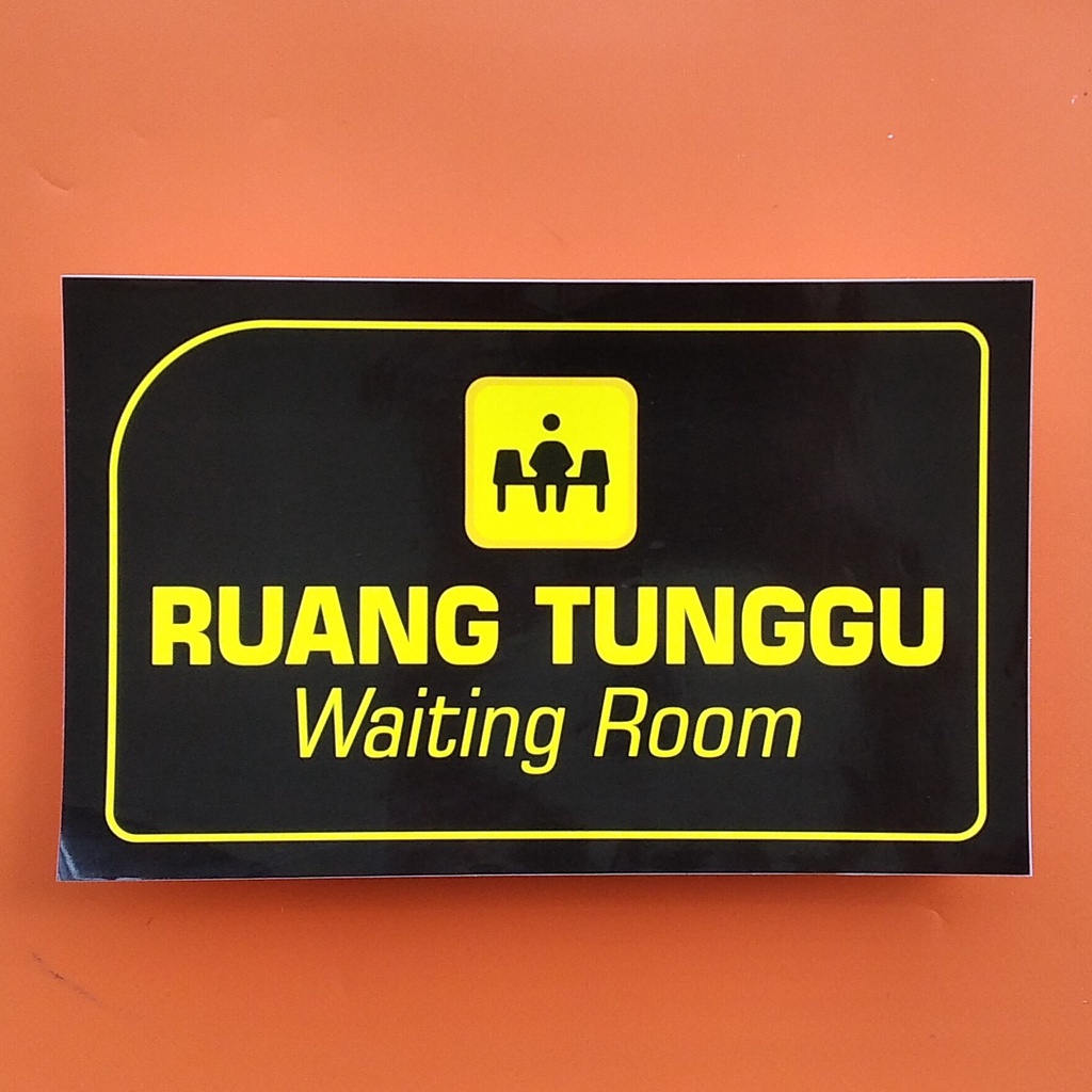 Jual Stiker Ruang Tunggu - Stiker Waiting Room - Stiker Area Ruang ...