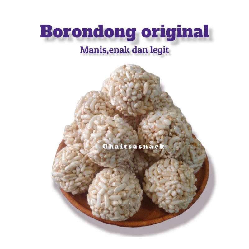 Jual borondong original / jipang nasi / borondong nasi 400g | Shopee ...