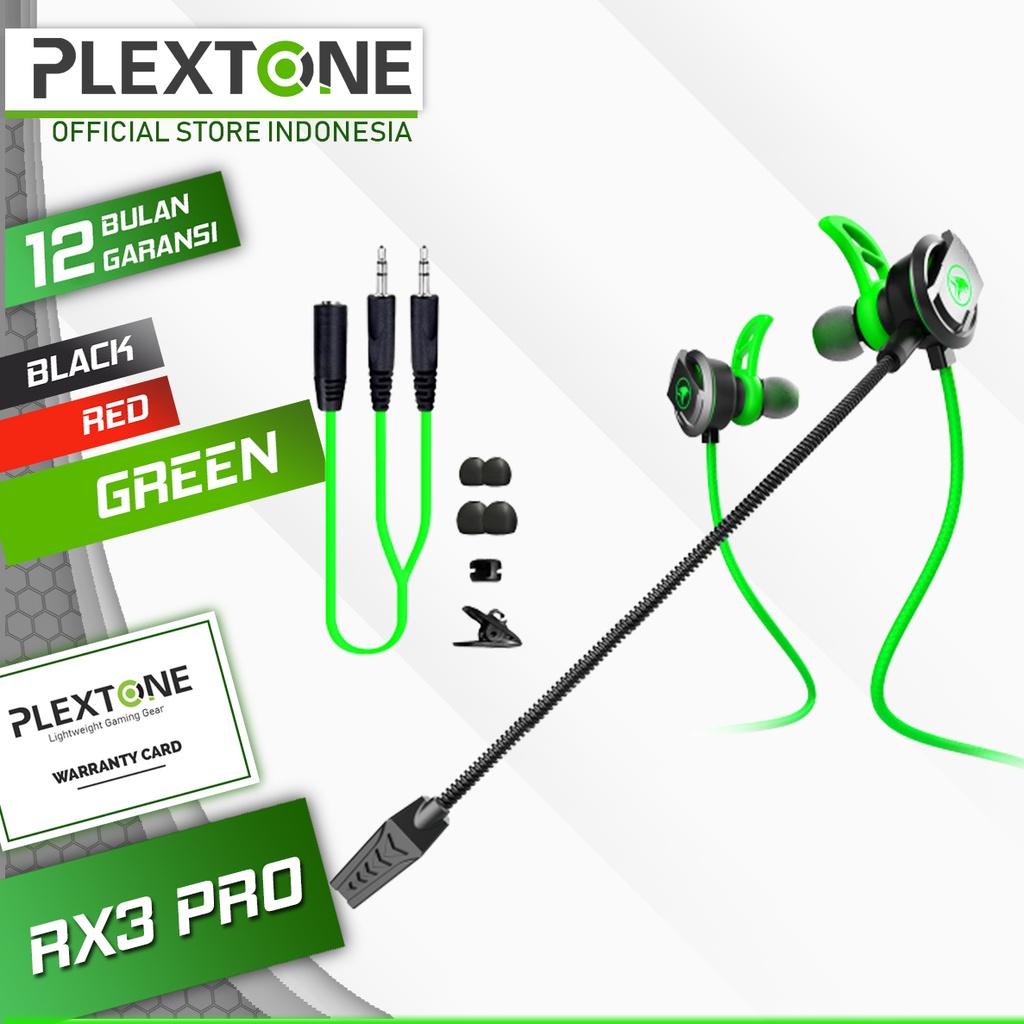 Jual Plextone Xmowi RX3 PRO Wired Stereo Bass in-Ear Gaming Earphones ...