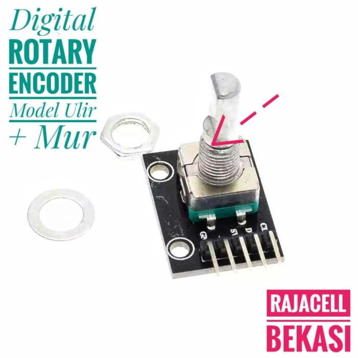 Jual v2g0b1 Rotary Encoder Digital Potensio Module + Ulir Mur Baut + Pcb Module Fe02F0 | Shopee ...