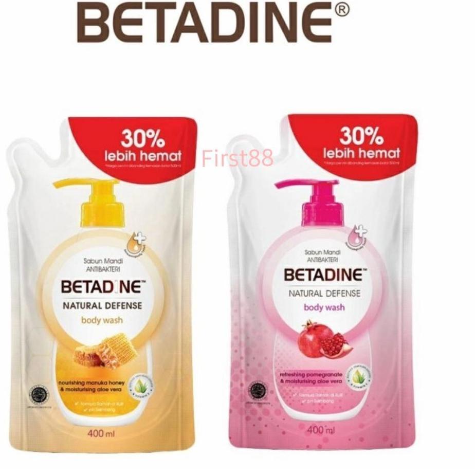 Jual Model baru - Betadine Natural Defense Body Wash Sabun Cair Refill ...