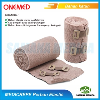Jual Elastic Bandage Medicrepe Onemed Perban Elastis Verbant Cokelat ...