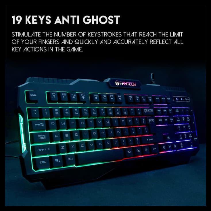 Jual Keyboard Gaming Fantech Hunter Pro K511 Rainbow Edition | Shopee ...