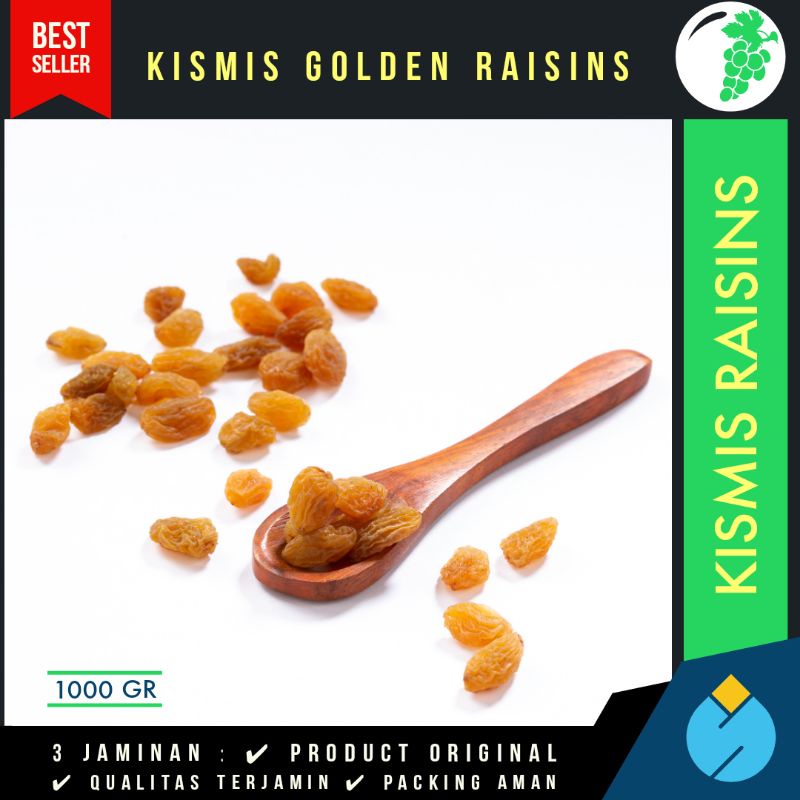 Jual KISMIS GOLDEN RAISIN SIMIN 1 KG / Kismis Mutiara Manis Simin ...