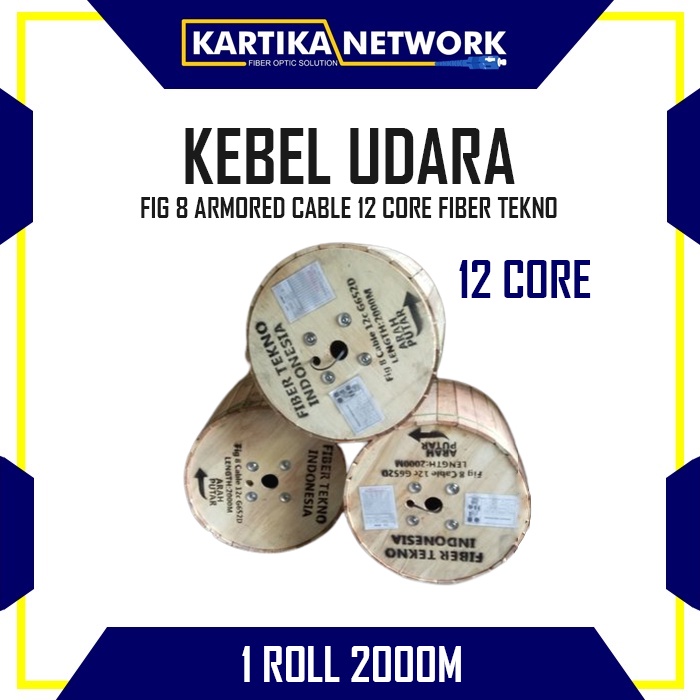 Jual ku mini 12 core fig 8 armored fiber tekno | Shopee Indonesia