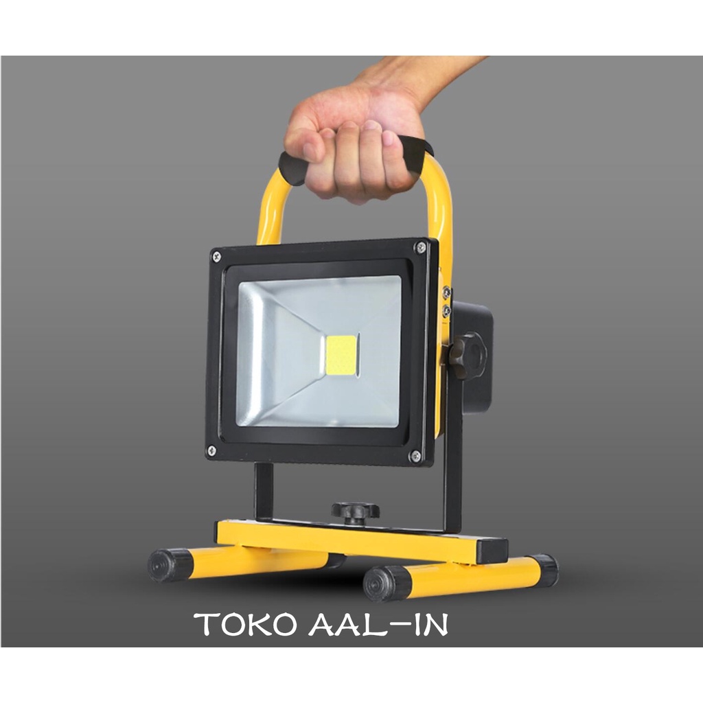 Jual Lampu Flood Light Emergency Portable Recharge/ Kap sorot Darurat ...