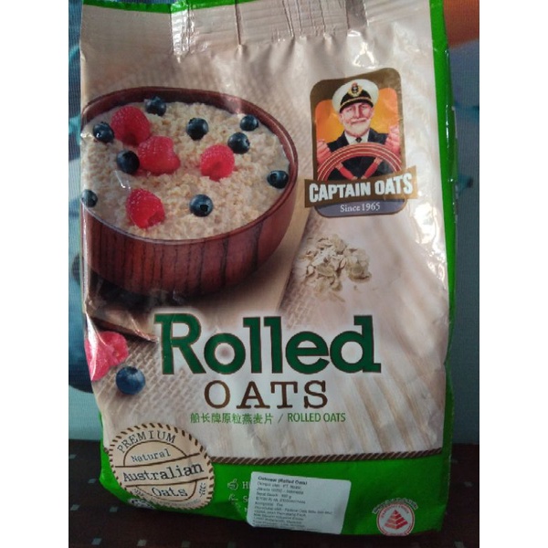 Jual Captain Oats Rolled Oats murah enak packing ori 800g | Shopee ...