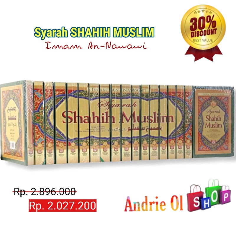 Jual Syarah Shahih Muslim 18 Jilid Lengkap [ Al Imam An Nawawi ...