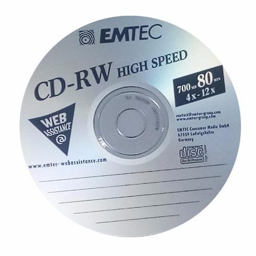 Jual Emtec CD-RW High Speed - Silver ( 21701 ) | Shopee Indonesia