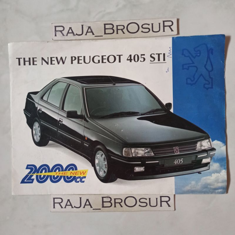 Jual Poster brosur katalog leaflet jadul lawas Peugeot 405 STI/Peugeot ...