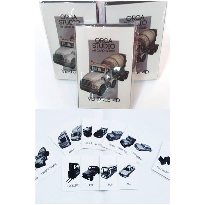 Jual Vehicle 4D produk Orca Studio ( MAINAN ANAK / FLASH CARD ...