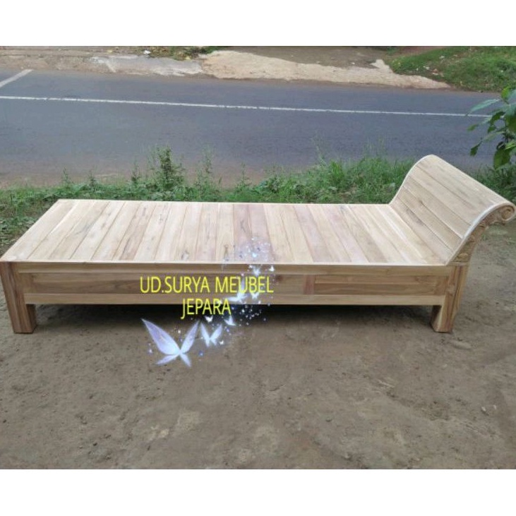 Jual Bale bale kursi panjnag kursi santai daybed resban kayu jati belum ...