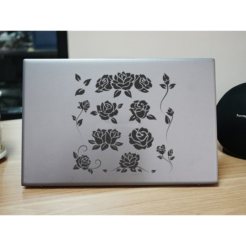 Jual stiker laptop motif mawar custom stiker | Shopee Indonesia