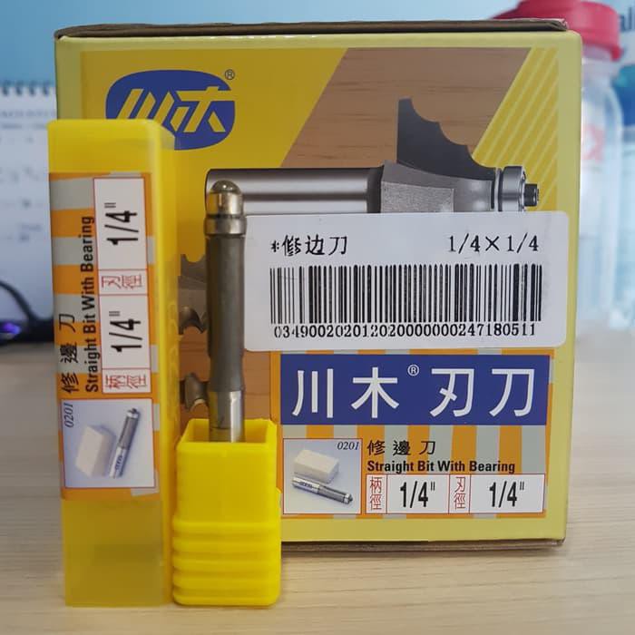 Jual PREMIUM Mata Profil Router 6MM 151-006 BEARING Flush Trim Bit ...