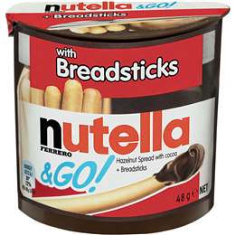 Jual Nutella Hazelnut Choco Spread with Breadstick 48g | Shopee Indonesia