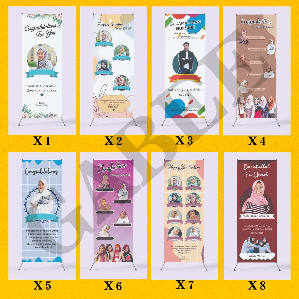 Jual STANDING BANNER X BANNER BERDIRI LENGKAP DENGAN PENYANGGA ROLL ...